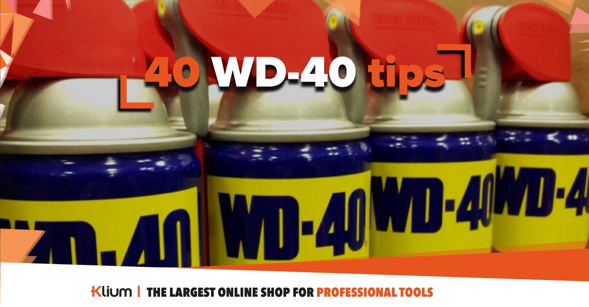 WD40 | 40 brilliant ways to use the blue-yellow multispray | Klium
